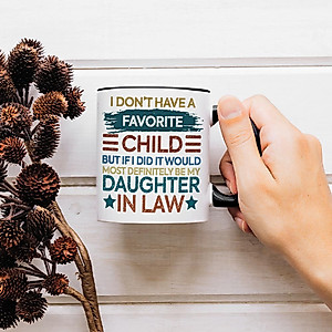 Fatbaby Funny Coffee Mug Gifts for Daughter In Law From Mother In Law,Father In Law,Daughter-in-law Gifts for Mother’s Day Birthday Christmas Thanksgiving,Dauther In Law Tea Cup 11OZ