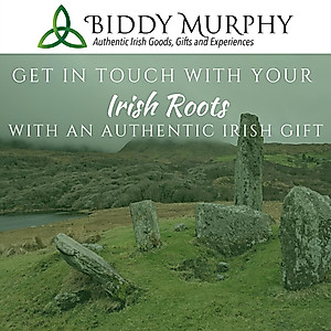 Biddy Murphy, Traditional Irish Claddagh & Trinity Knot Dangle Earrings for Women, 925 Sterling Silver Classic Celtic Jewelry, Imported from Ireland, 1 Inch by 3/8" Inch