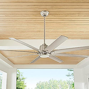 Home Decorators Collection Kensgrove 72 in. LED Indoor/Outdoor Brushed Nickel Ceiling Fan
