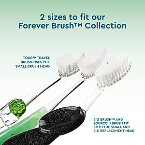 RADIUS Toothbrush Replacement Brush Heads 2-Count Improve Gum Health & Reduce Gum Issues - Super Soft - Pack of 6