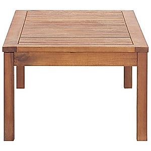 MBFLUUML Patio Dining Sets, Lawn Garden Backyard Deck Patio Table and Chairs, 4 Piece Garden Lounge Set with Cushions Solid Acacia Wood Suitable for Patio, Porch, Backyard, Balcony.