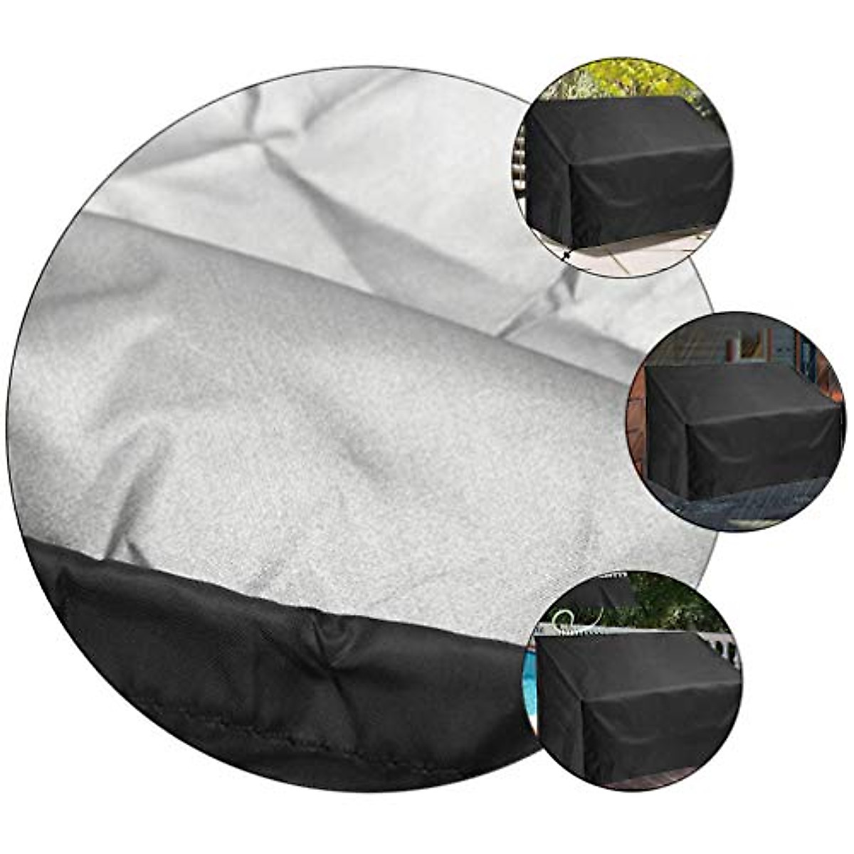 Amosfun Potting Bench Patio loveseat Cover Storage Box Waterproof Garden Benches for Outdoors- Outdoor Waterproof Park Seats Cover- Garden Bench Oxford Cloth Cover