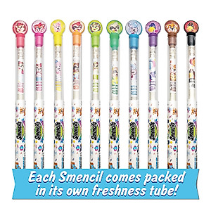 Party Smencils - Scented Graphite HB #2 Pencils made from Recycled Newspapers, 10 Count, Gifts for Kids, School Supplies