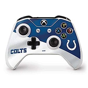 Skinit Decal Gaming Skin compatible with Xbox One S Controller - Officially Licensed NFL Indianapolis Colts Design