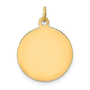 IceCarats 14K Yellow Gold Saint Luke Medal Necklace Charm Pendant Only