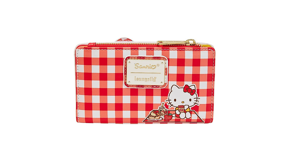 Shop Loungefly Hello Kitty Red Zip Around Purse