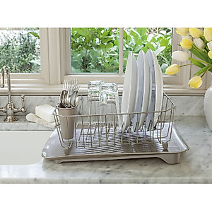 Rubbermaid Disinfectant Dish Drainer, Small, White