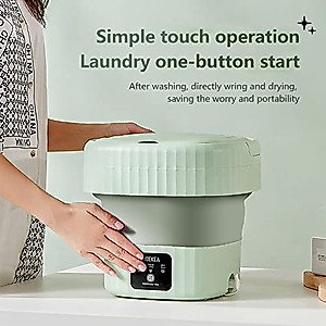 Portable washing Machine,Folding Mini Washing Machine Sterilization Drying Washing Machine for Baby Clothes, Underwear or Small Items, Apartment, Dorm, Camping, RV Travel laundry