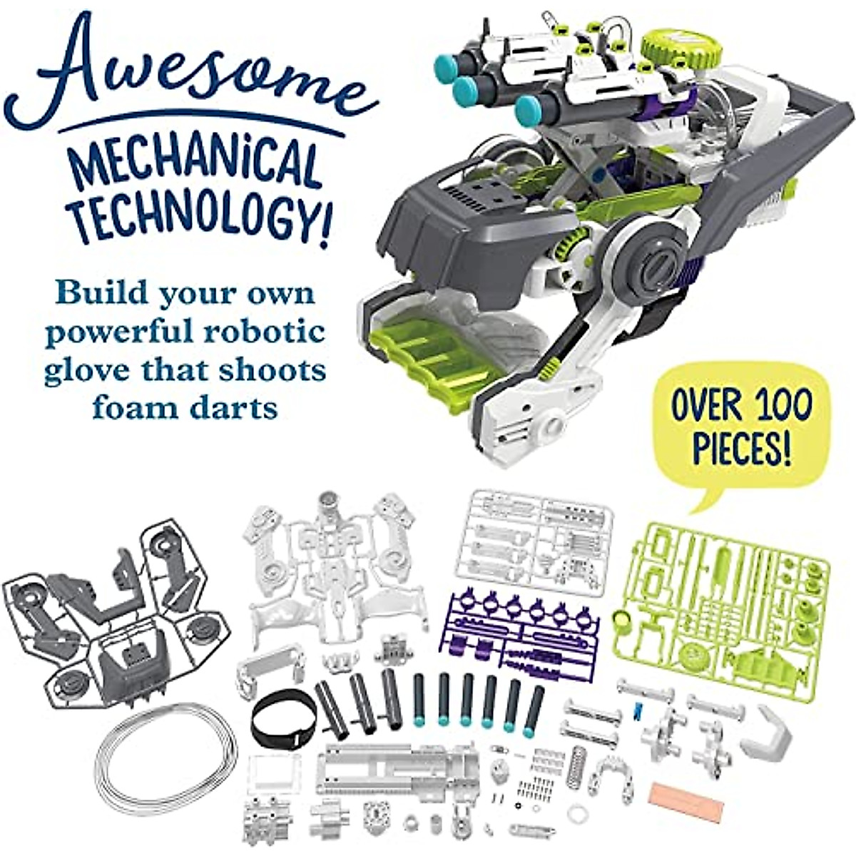 Thames & Kosmos Ultra Bionic Blaster STEM Experiment Kit | Construct a Robotic Foam Dart Blasting Glove | Challenging Build, Learn About Mechanical Technology & Engineering