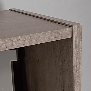 Sauder Beginnings 5-Shelf Bookcase, Silver Sycamore Finish