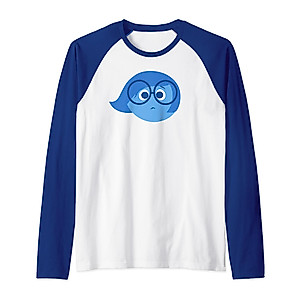 Disney and Pixar’s Inside Out Sadness Blue Raglan Baseball Tee