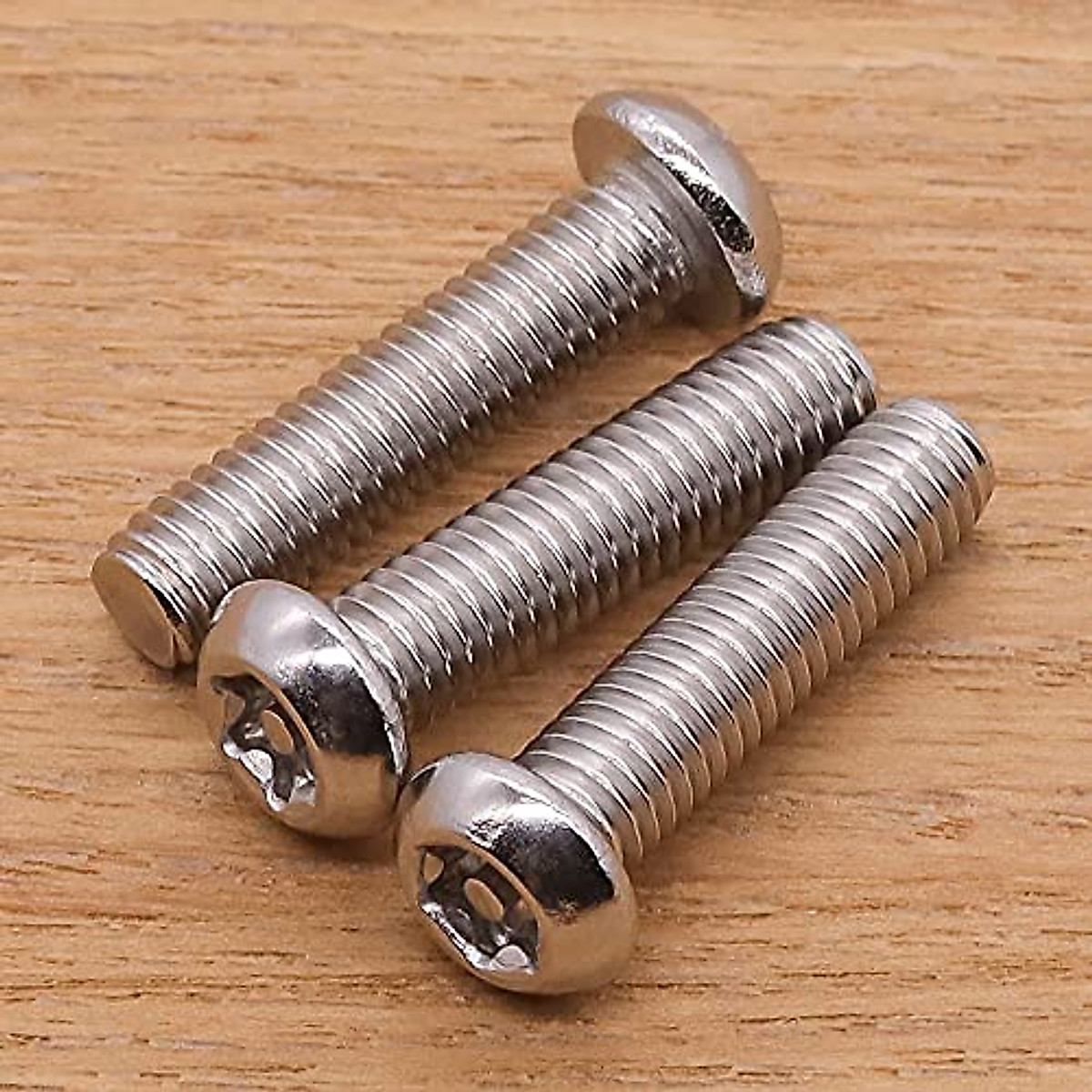 M4-0.7 x 20mm 100 PCS Button Head Torx Security Machine Screws Bolts 304 Stainless Steel 18-8 Tamper Resistant Screws with a Torx Driver Bit, Full Thread, Bright Finish