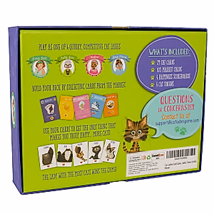 Cat Ladies of Maple Street - New! - Fun Family-Friendly Board Game | Deck Building Card Game | Card Games for Adults, Teens & Kids | 2-4 Players | 12+