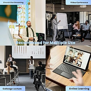 TONGVEO 20X Optical Zoom 60fps PTZ Camera Conference Room USB 1080P Camera System for Church Worship Services Meeting Online Learn, Works with Zoom, Skype OBS Easy to Set Up