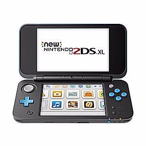 New Nintendo 2DS XL - Black + Turquoise With Mario Kart 7 Pre-installed - Nintendo 2DS