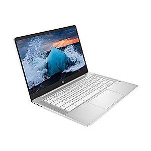 HP 2021 Newest Chromebook 14" HD Laptop for Business and Student, Intel Celeron N4000, 4GB RAM, 32GB eMMC, Backlit-KB, Webcam, Fast Charge, WiFi, USB-A&C, Chrome OS, w/64GB SD Card, GM Accessories