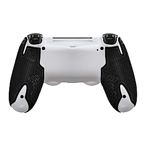 Lizard Skins DSP Controller Grip for PS4 Controllers – PS4 Gaming Grip - PlayStation 4 Compatible Grip 0.5mm Thickness - PRE Cut Pieces - Easy to Install – 10 Colors (Jet Black)