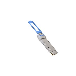 Amphenol SF-NLNAMB0001-0001 400-Gigabit Ethernet QSFP-DD (Double Density) Loopback Adapter Module, Insertion Loss (dB) = 0.0 dB, Power Rating (W) = 0.0 W, for QSFP-DD Port Testing, Silver