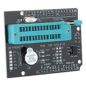 1 Pcs Programmer Expansion Board, AVR ISP Shield Burning Burn Bootloader Programmer for R3 Expansion Board