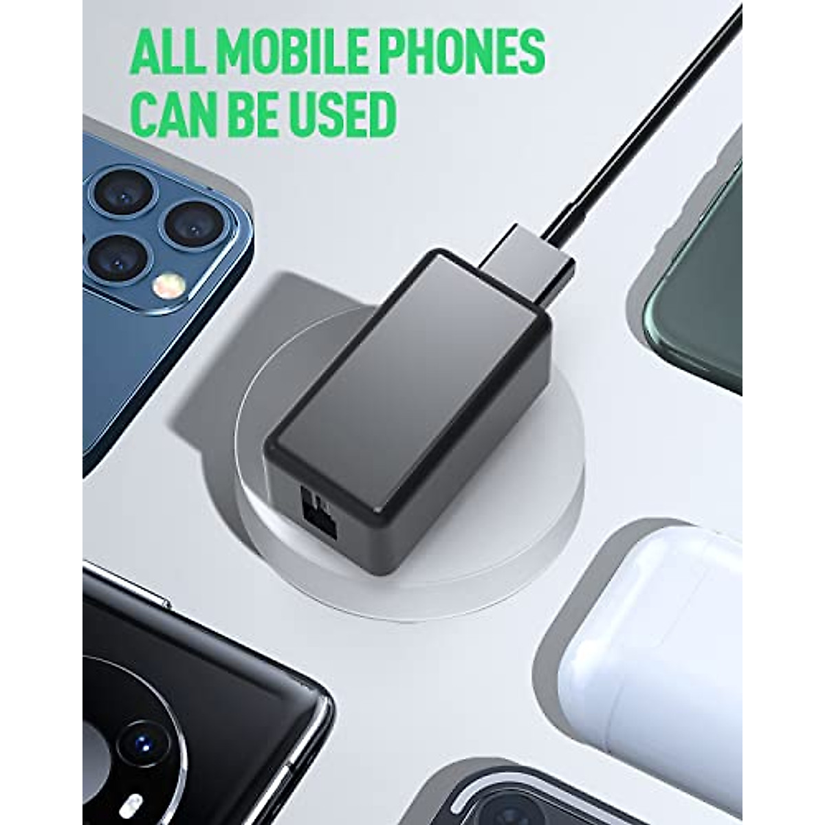 YONZEE Car Charger for Tesla Model 3/Y OBD Power Adapter, 43W Car Charger Cell Phone Fast Charging Dual Port OBD to USB-C Charging Port Car Charger OBD Adapter for Model 3/Y Car Accessories