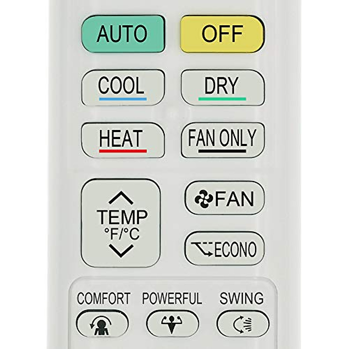 Replacement for Daikin Air Conditioner Remote Control ARC480A1 ARC480A2 ARC480A3 ARC480A4 ARC480A5 ARC480A6 ARC480A7 ARC480A8 ARC480A9 ARC480A10 ARC480A11 English Version Display in Fahrenheit