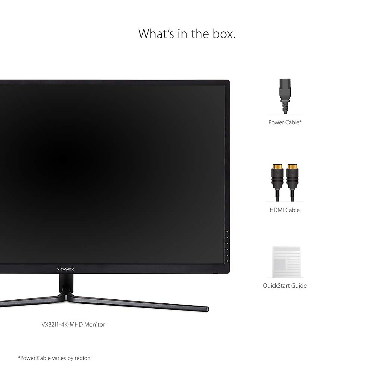 ViewSonic VX3211-4K-MHD 32in IPS 4K UHD Monitor HDMI DisplayPort (Renewed)