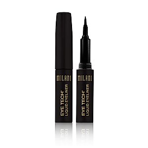 Milani Liquid Eyeliner, Black, 0.02 Fl Oz - Vegan, Cruelty-Free Eye Defining Liner for Long-Lasting Wear