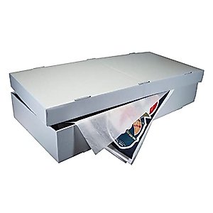 Lineco, Under Bed Storage Bins, Large Capacity Box with Lid, Archival Storage Containers for organizing Wedding Dress, Quilts, Gowns, Family Heirlooms, forever Keepsake Garment Box, 40x18x6 Inch