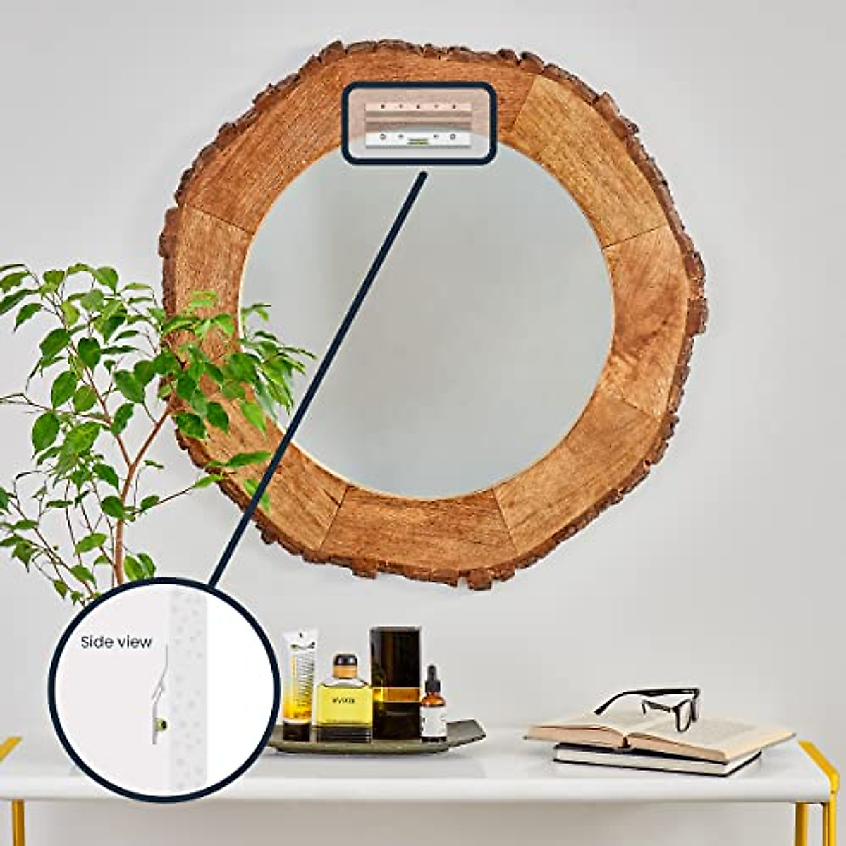 OOK 533212 French Cleat, Picture and Mirror Hanger with Hardware, 60lb, Aluminum (7 Piece)