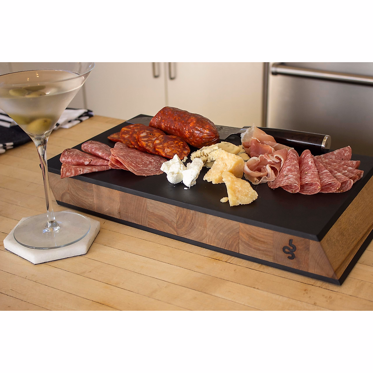 CBC Home- Premium Santoku Knife - 67 Layer Hammered Damascus Steel, Super Sharp, Full Tang, Ebony Wood Handle - Ideal for All Kitchen Tasks- Professional Grade