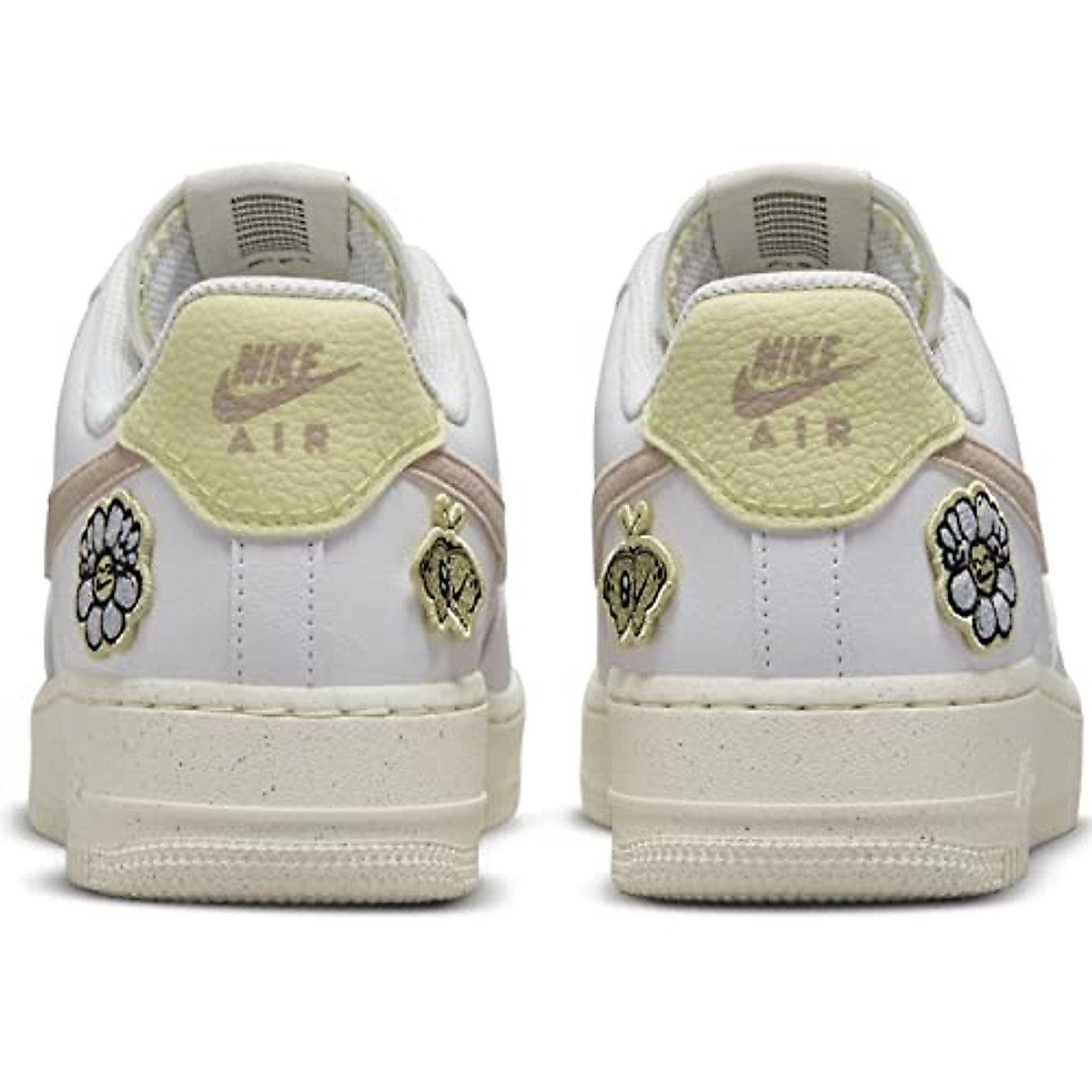 Nike Women's AIR Force 1 '07 Next Nature Shoes, White/Boarder Blue/Citron Tint/Pink Oxford, 8