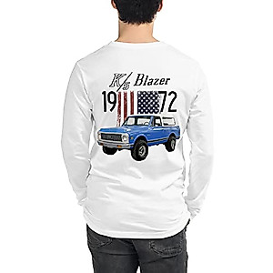 JG Infinite Blue 1972 Chevy Blazer K5 Vintage Truck Unisex Long Sleeve Tee