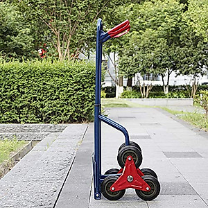 Enhanced Stair Climbing Cart Portable Climbing Cart 440 lb Largest Capacity All Terrain Stair Adjustable Climbing Hand Truck Heavy Duty with 6 Wheels for Heavy Cargo on Stairs