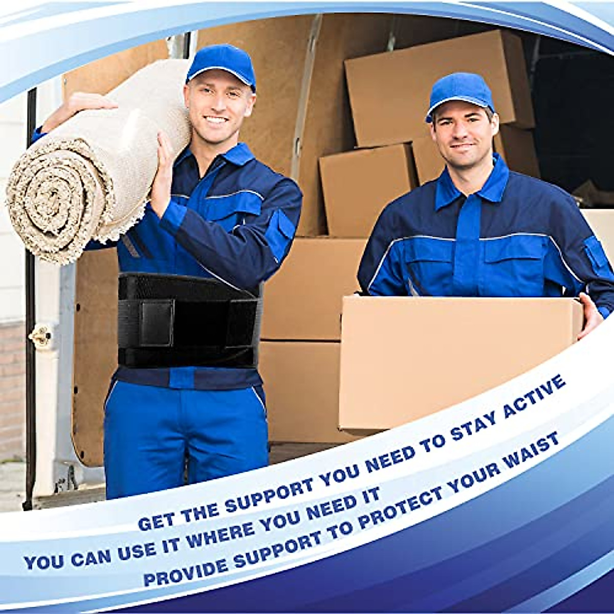 Back Brace Lumbar Support Belt - Relief Back Pain, Sciatica, Herniated Disc, Scoliosis and More - Back Support to Improve Posture, Keep Back Straight for Men and Women (Black, 6XL/(65''-76''))