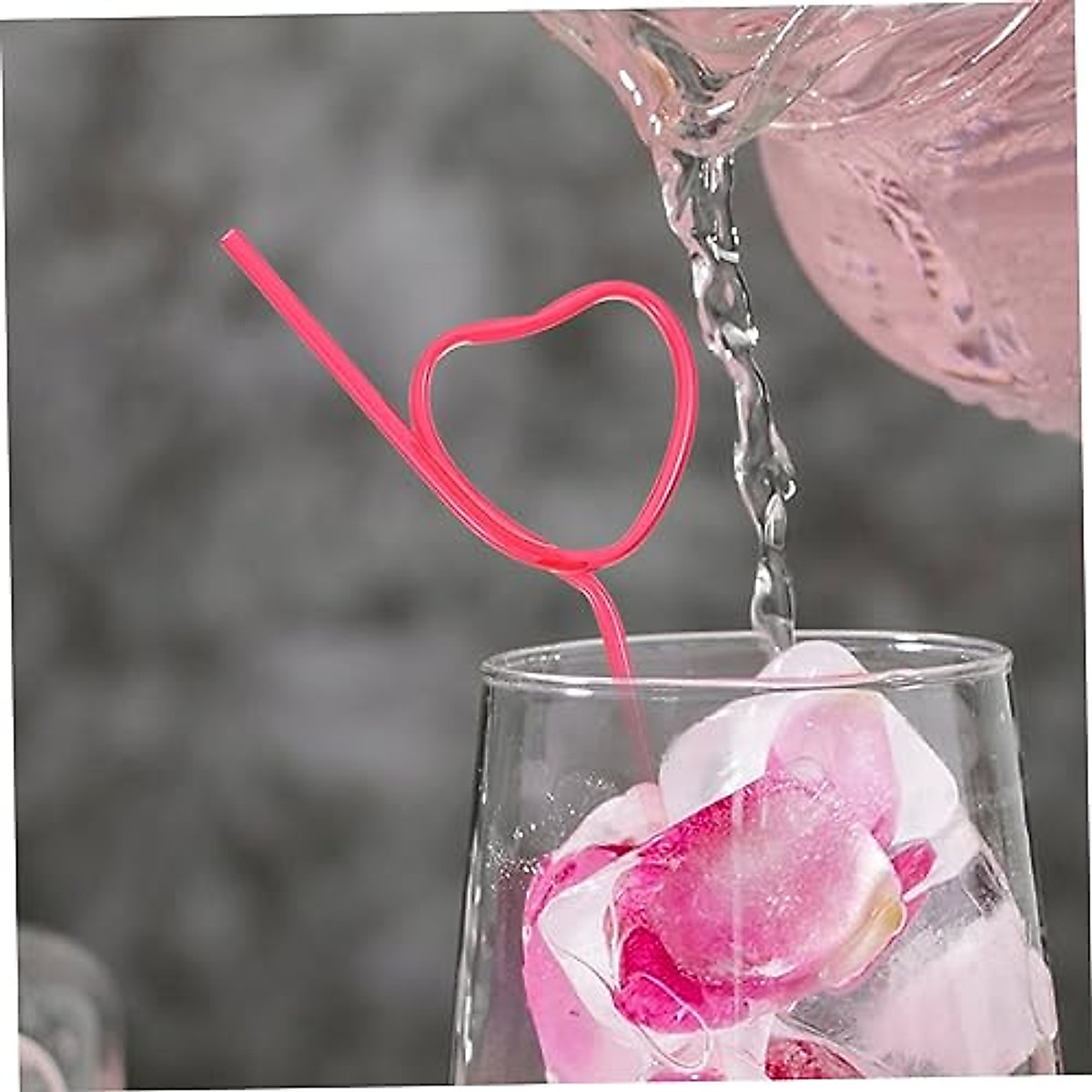 LALAFINA 25Pcs straw hawaiian decor coffee mug tumbler for disposable drinking stanly bridal shower favors the pet Home Supply Party Accessories Party Supply juice bent