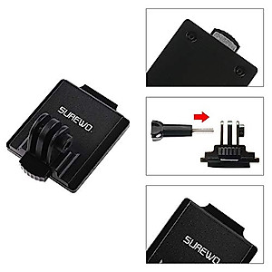 Aluminum NVG Helmet Mount Compatible with GoPro Hero 11 Black, Hero 10/9/8/7/(2018)/6/5 Black, Insta360, AKASO, DJI Osmo Action 3 and Most Action Cameras