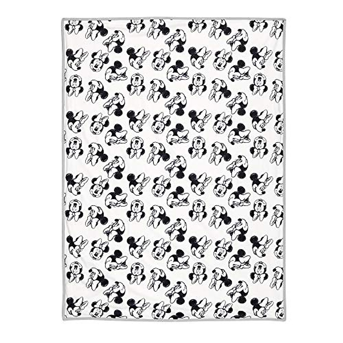 Lambs & Ivy Disney Baby Minnie Mouse Baby Blanket - White/Pink Minky/Jersey