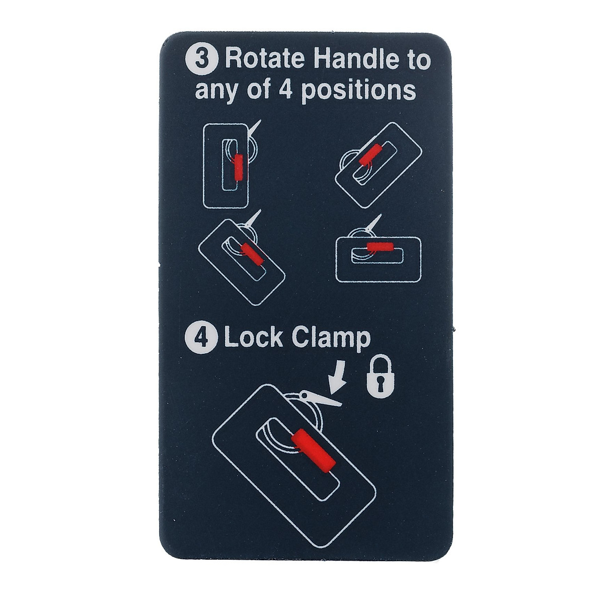 Bosch Parts 2610923939 Information Label "Right Handle Rotation"