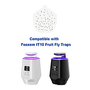 24 Pcs Refill Glue Boards Compatible with Fooxem IT10 Fruit Fly Traps for Indoors, Replacement Sticky Boards for Gnats Moths Mosquitos Pest Control