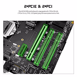 SHANGZHAOYUAN H97M PRO Motherboard LGA 1150 Motherboard (Micro ATX, 4*DDR3 Slots, SATA 3.0, USB 3.0, NVME M.2, PCIe 3.0) Support 4th 5th gen Intel Core i3 i5 i7/Pentium/Xeon Processor