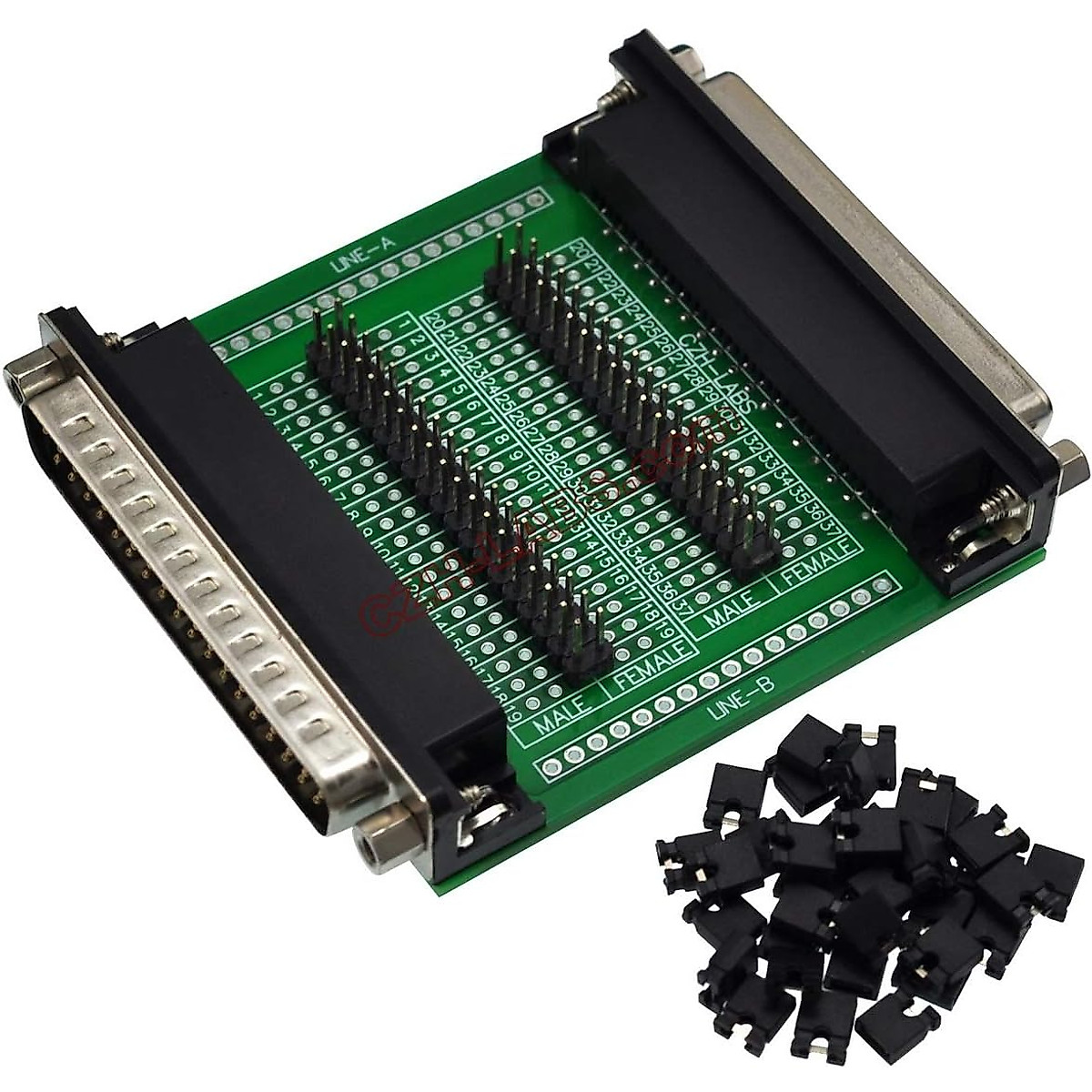 CZH-Labs Combo Package D'sub DB9 DB15 DB25 DB37 Diagnostic Test Breakout Boards.