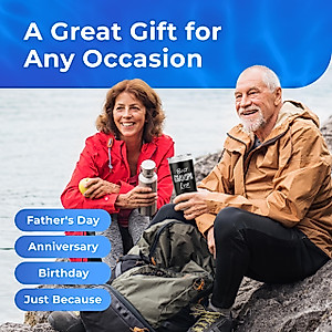 SassyCups Best Grandpa Ever Tumbler - For Grandpa - Best Grandpa Gifts - Personalized Vacuum Insulated Coffee Tumbler Cup - Stainless Steel Travel Mug With Lid - Grandpa