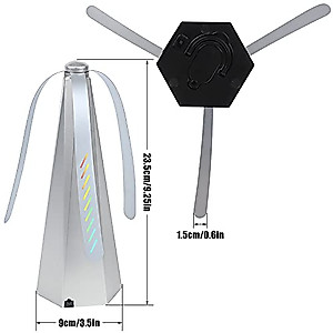 PIOPIAONIU 3 PCS Fly Fans for Tables,Portable Food Fly Fan Picnic Fans for Indoor Outdoor