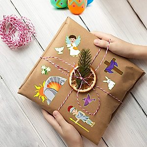 WATINC 40 Sheet Make a He Lives Scene Stickers for Easter Party Supplies, Easter Jesus Resurrection Stickers Birthday Party Game, Easter Religious Education Party Classroom Activity Gifts