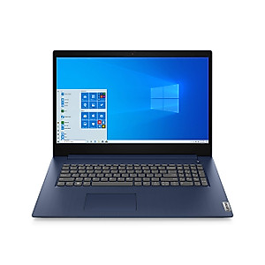 Lenovo IdeaPad 3 17.3" HD+ LED Backlit Display Laptop, Intel Core i5-1035G1 Processor, 8GB RAM, 256GB SSD, HDMI, WiFi, Bluetooth, Webcam, Windows 10, Abyss Blue, W/ IFT Accessories