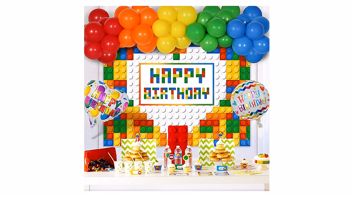 toohoo Building Blocks Party Decorations, Building Blocks Birthday ...