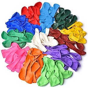 Tamodan Thickened balloons, 120 PCS Balloons Assorted Colors, Latex Balloons for Kid's Birthday Party, Exquisite Rainbow Balloon, 12 Inches & 12 Kinds of Rianbow Colorful Party Balloons Decorations.