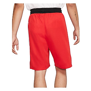 Nike Men's HBR Loose Fit Basketball Shorts (Red, Large)