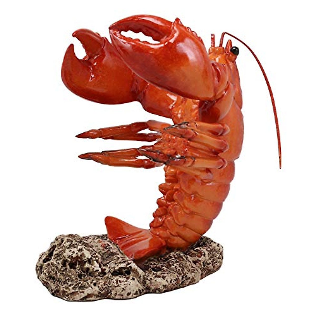 Ebros Nautical Coastal Dancing Red Lobster Drunken Cajun Creole Delight Wine Bottle Holder Caddy Figurine Home Kitchen Dining Party Hosting Decor Sea Life Marine Shell Seafood Shrimping Fishing Statue