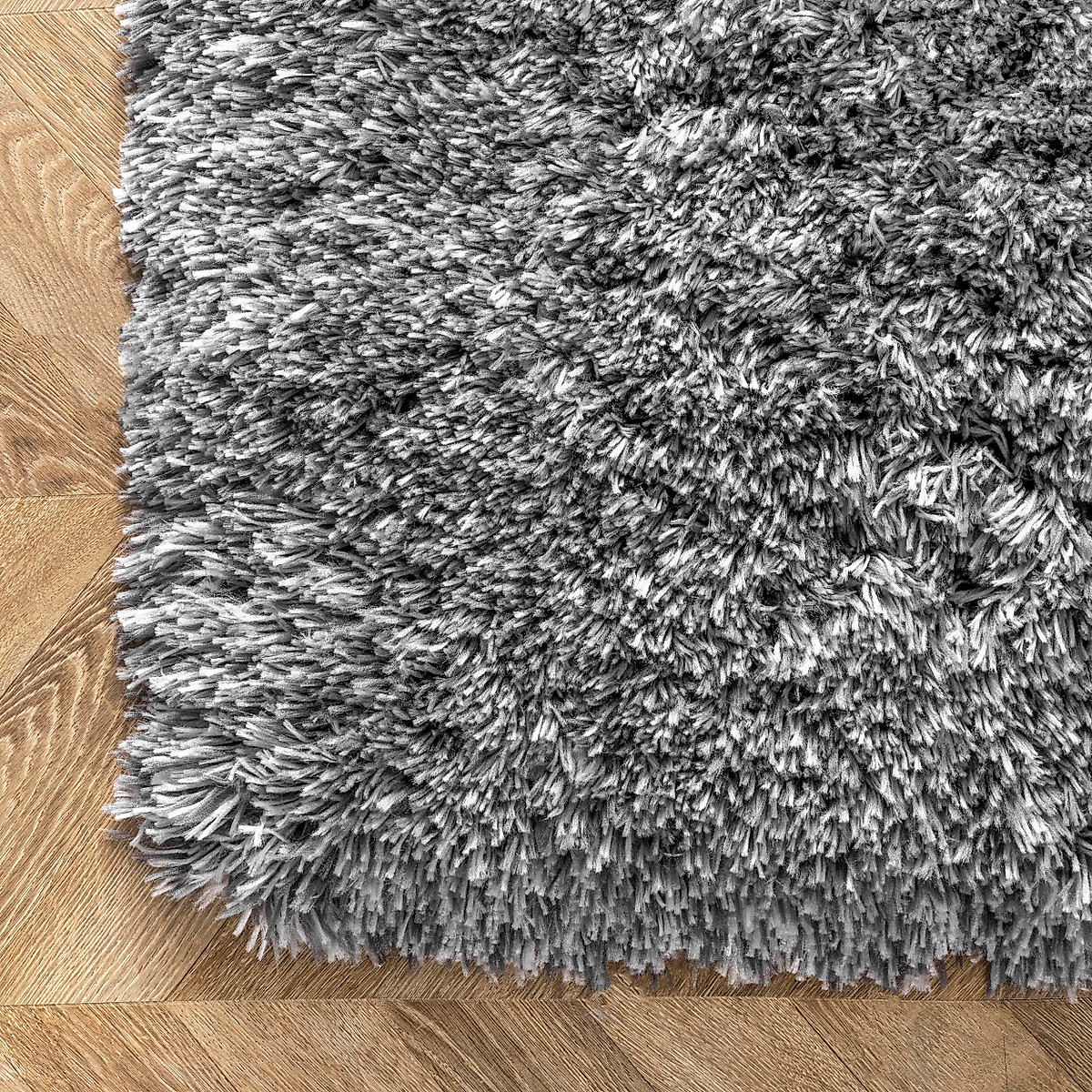nuLOOM Kristan Modern Shag Area Rug, 8x10, Grey